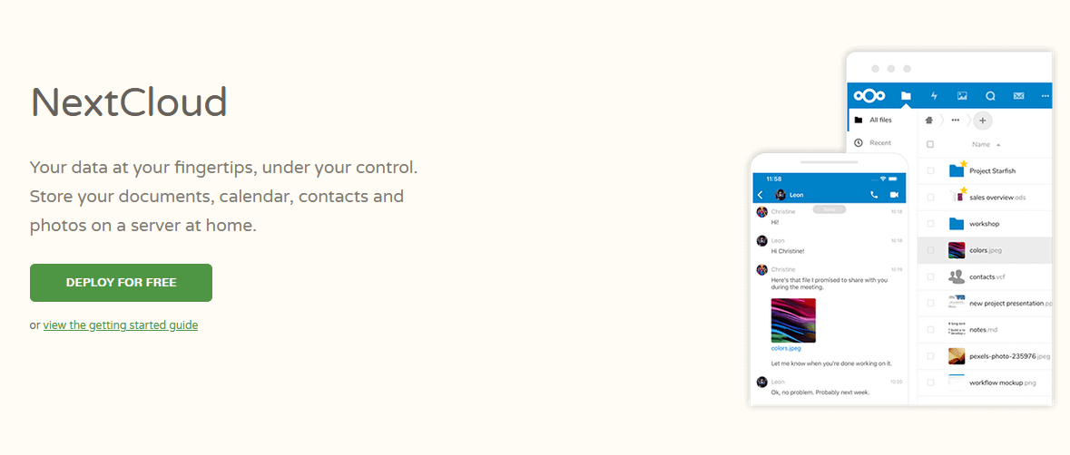 NextCloud | one-click application install - CloudCone