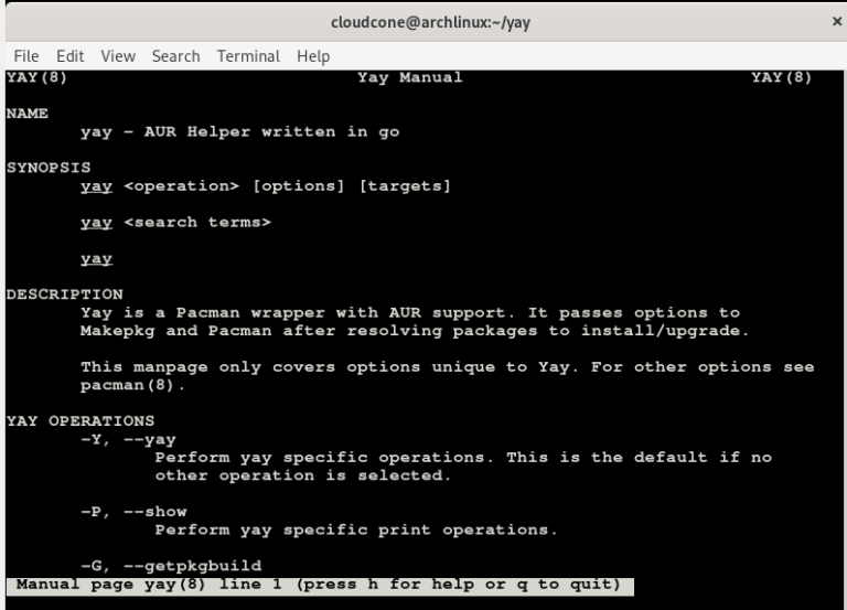 How to install Yay helper on ArchLinux - Tutorials and How To - CloudCone
