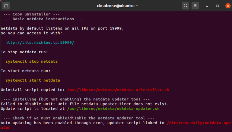 How To Install Netdata On Ubuntu 2004 Tutorials And How To Cloudcone