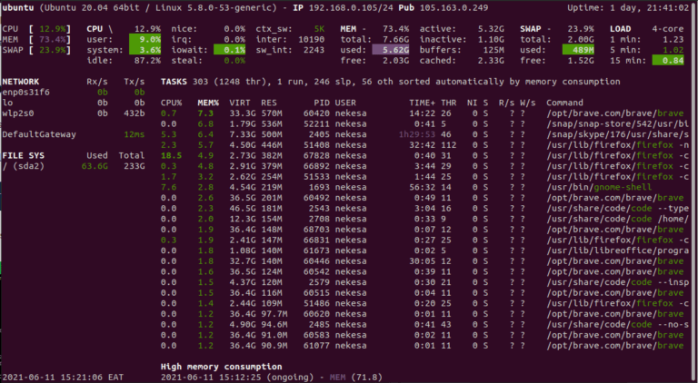 Glances - A real-time monitoring tool for Linux - Tutorials and How To ...