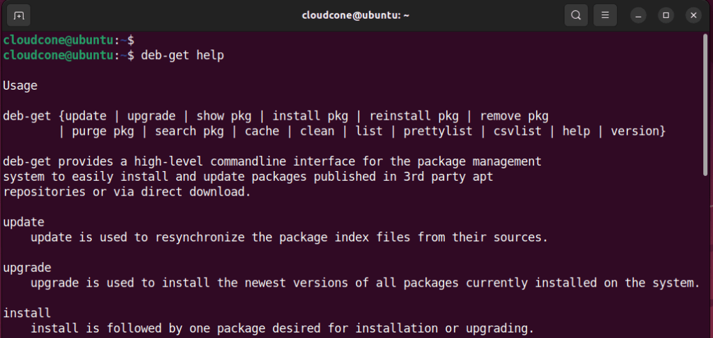 The deb-get command-line utility - Tutorials and How To - CloudCone