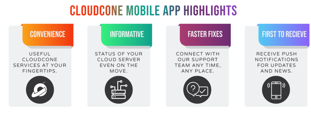 High Availability Cloud Hosting | Manage your cloud server with our Mobile App - CloudCone